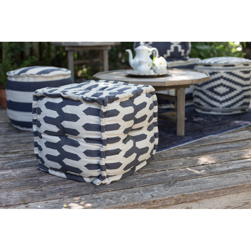 Tribal Upholstered Pouf